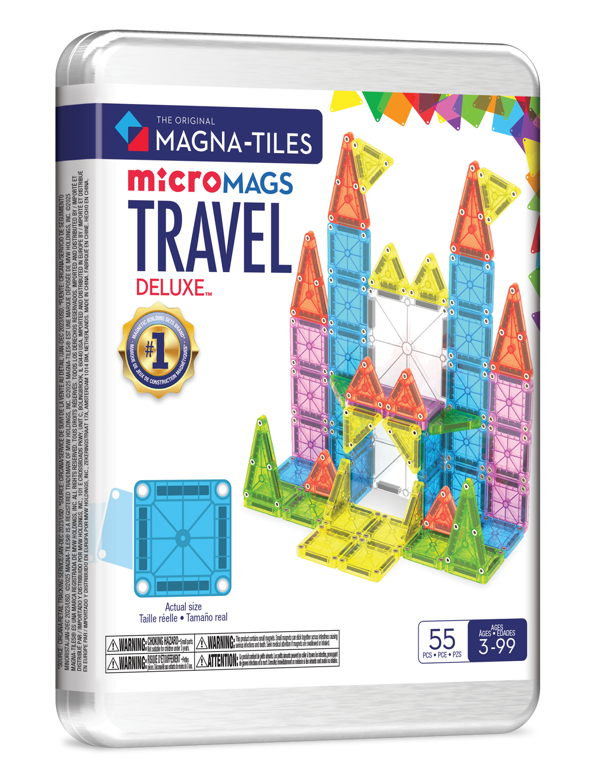 254055TS-CDU - MAGNA-TILES - Travel Set Deluxe - 55 piece (NEW COLLECT ...